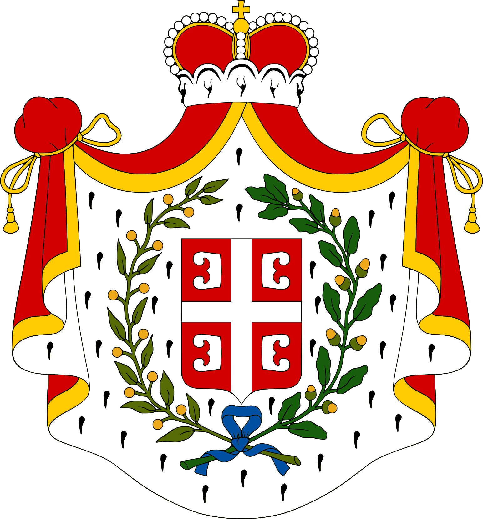 Coat Of Arms Of The Principality Of Serbia - Knezevina Srbija - Free ...