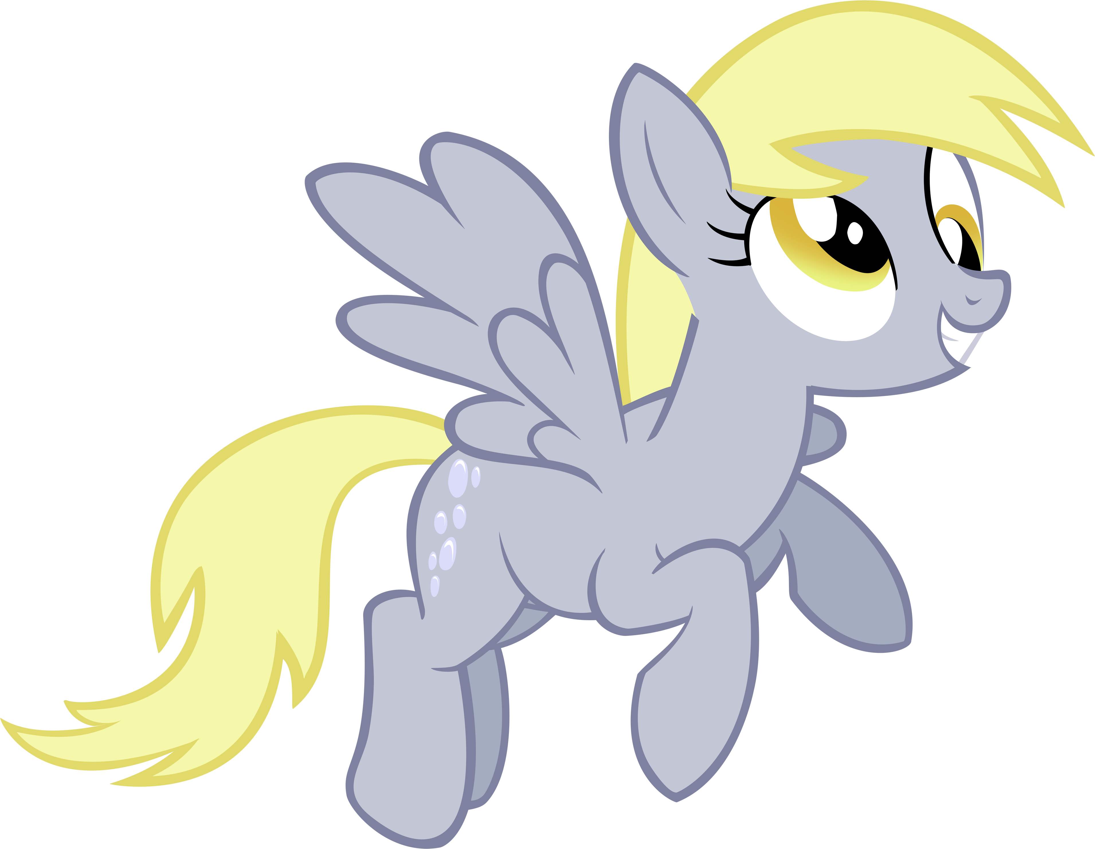 Download Fanmade Derpy Hooves Flying By Sierraex - My Little Pony Grey PNG Image with No ...
