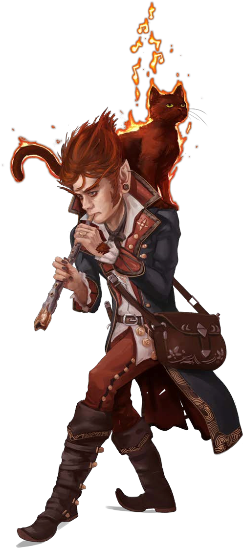 Bard Drawing Gnome Vector Black And White Library - D&d Imp - Free ...