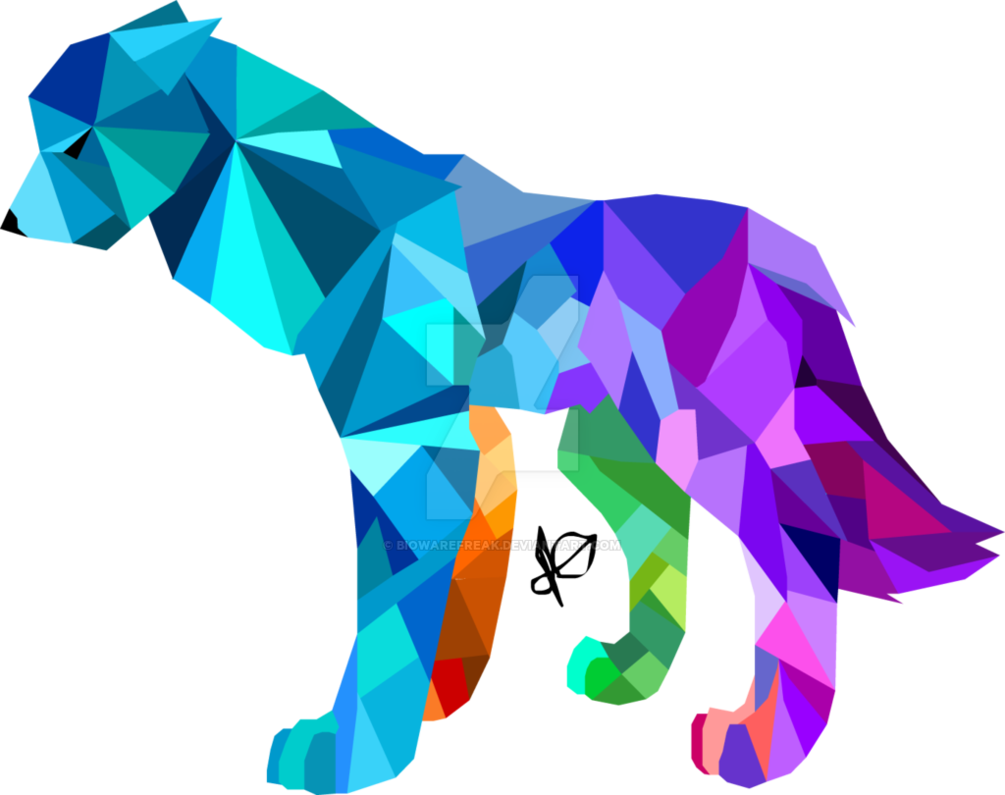 Download Geometric Wolf Png By Biowarefreak On Deviantart - Transparent ...