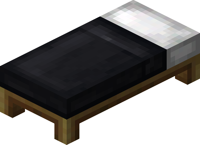 Minecraft Item Bleck Bed - Minecraft Bed - Free Transparent PNG ...