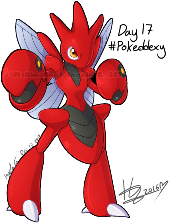 Download Day 17 Scizor - Cartoon PNG Image with No Background - PNGkey.com
