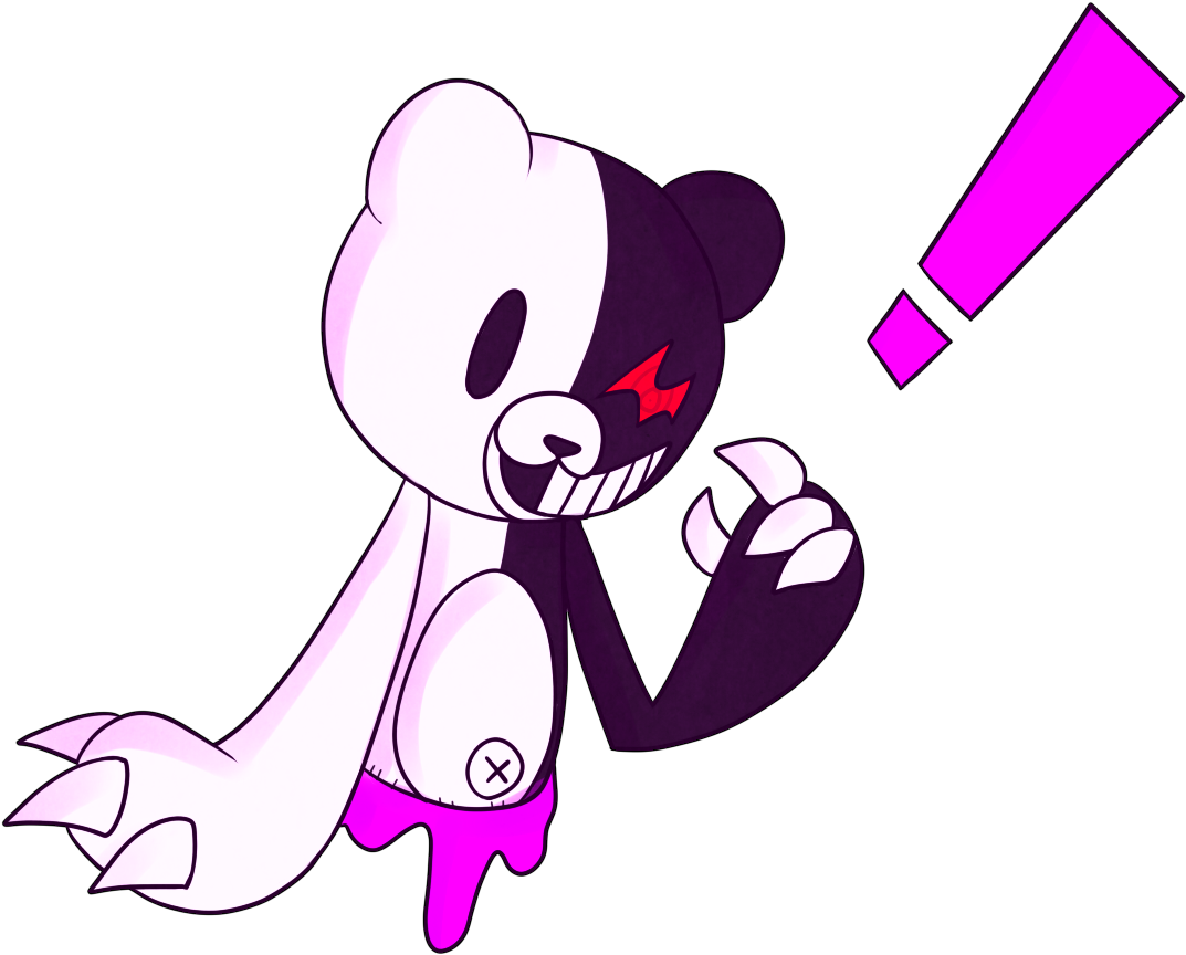 Monokuma - Cartoon - Free Transparent PNG Download - PNGkey