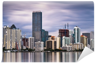 Poster: Seanpavonephoto's Skyline Of Miami, Florida, - Free Transparent ...