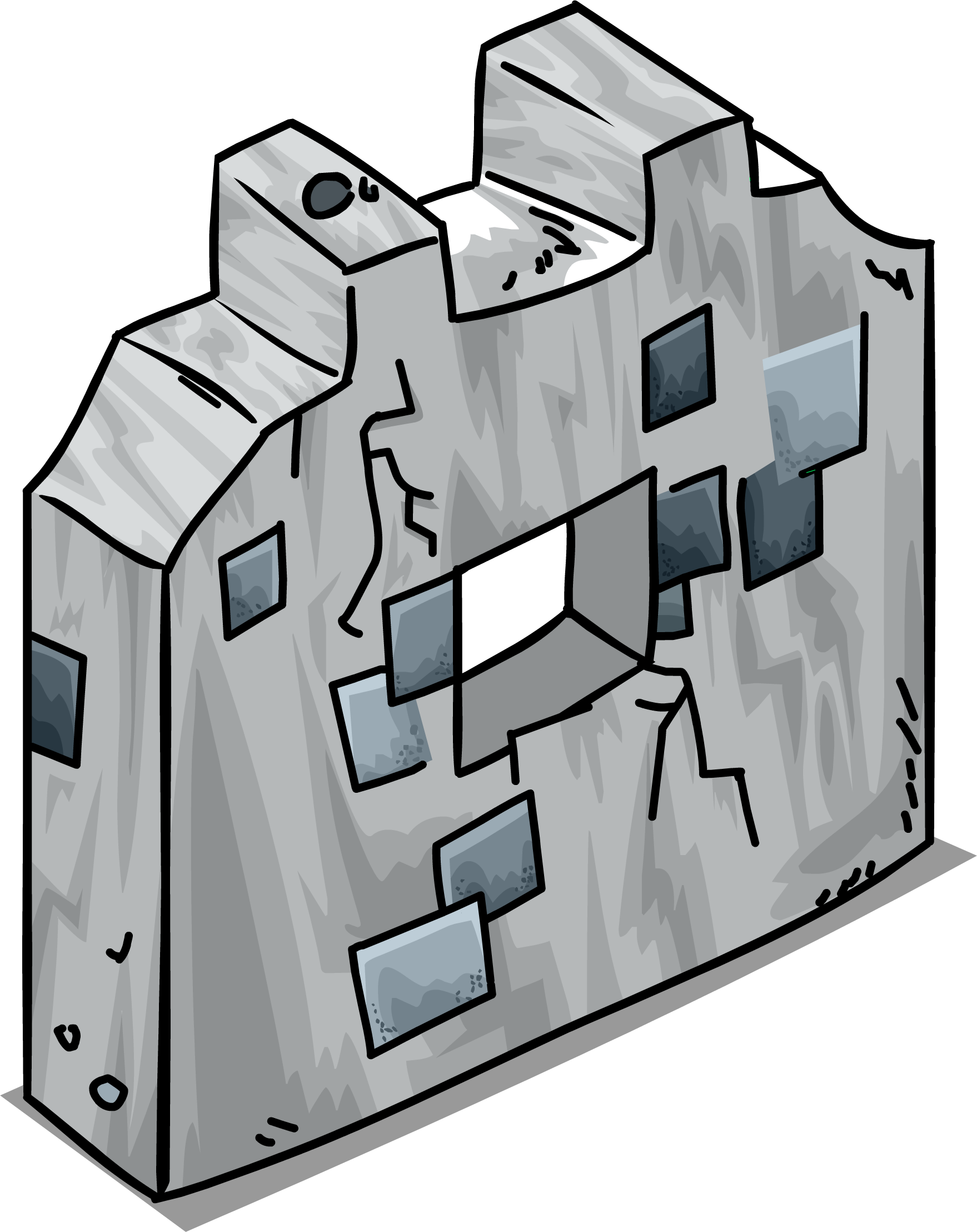 Stone Wall Ruins Sprite 005 - Stone Wall - Free Transparent PNG ...