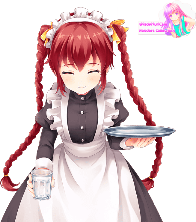 Download Anime Girl Maid Render Png Image With No Background