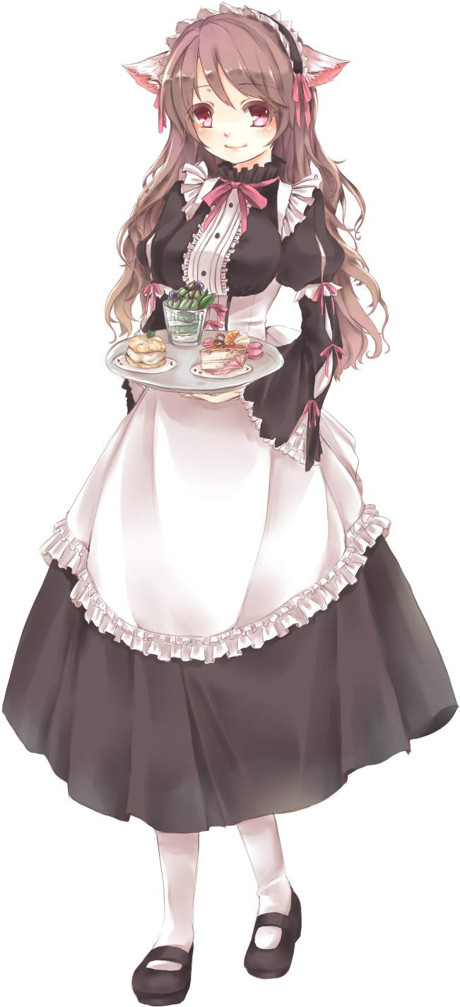 Download Maid Girl Victorian Anime Girl With Maid Png Image With No Background