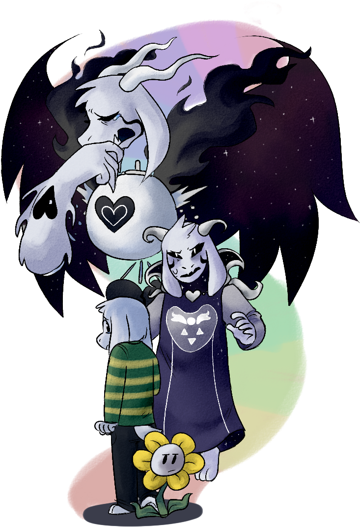 Just A Scared Little Kid - Undertale Asriel Scary - Free Transparent ...