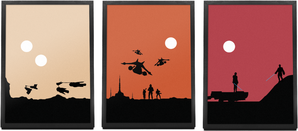 Download Star Wars Minimalist Posters By Joe Elam 1 PNG Image with No ...