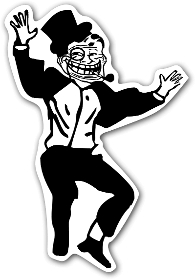 Download The Dancing Meme Man Sticker - Troll Dad Meme Png PNG Image ...