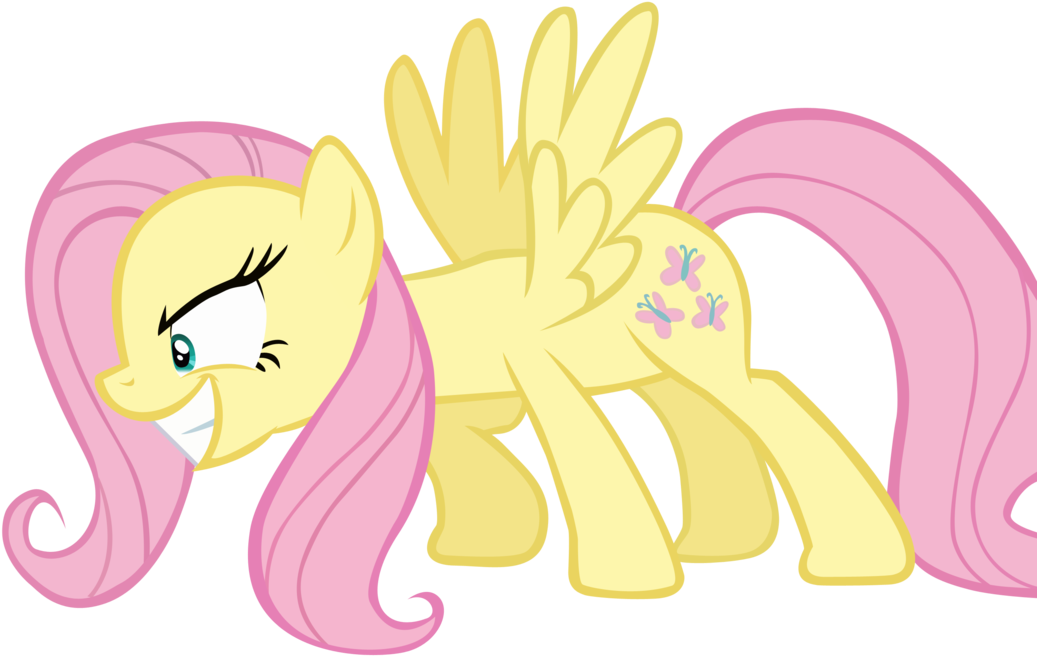 Download Evil Fluttershy By Scourge - Mlp Fluttershy Angry Base PNG ...