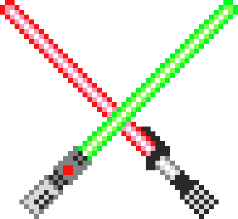 Lightsabers - Lightsaber Pixel Art Png - Free Transparent PNG Download ...