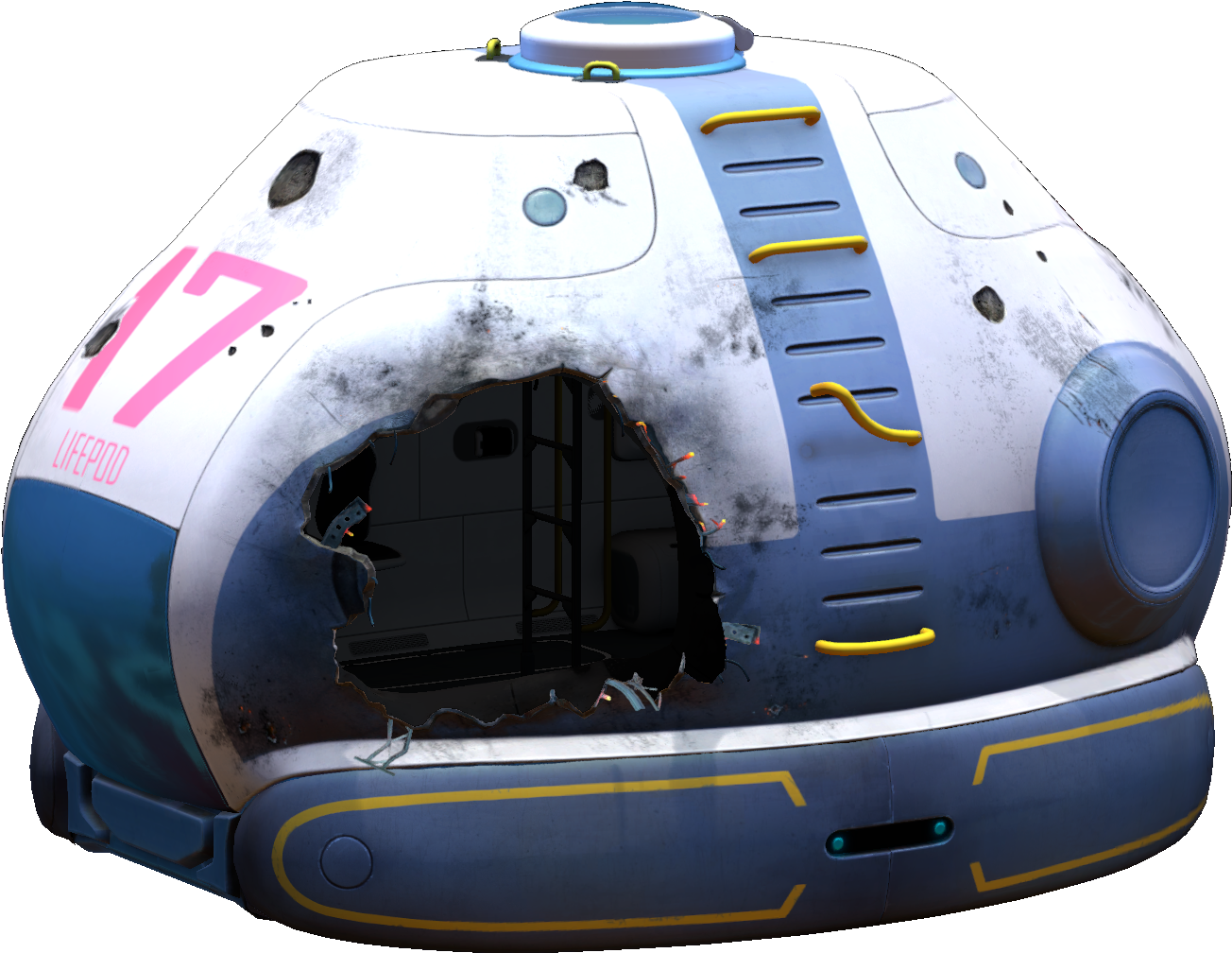Download Destroyed Lifepods - Subnautica Lifepod Png PNG Image with No ...