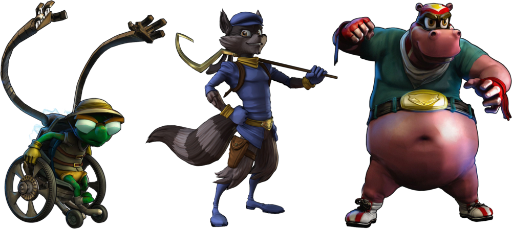 Download Share This Image - Sly Cooper Bentley Murray PNG Image with No ...
