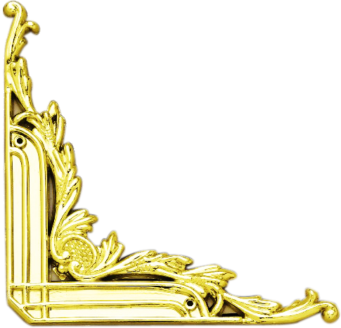 Gold Trim Png - Hd Gold Corner Png - Free Transparent PNG Download - PNGkey