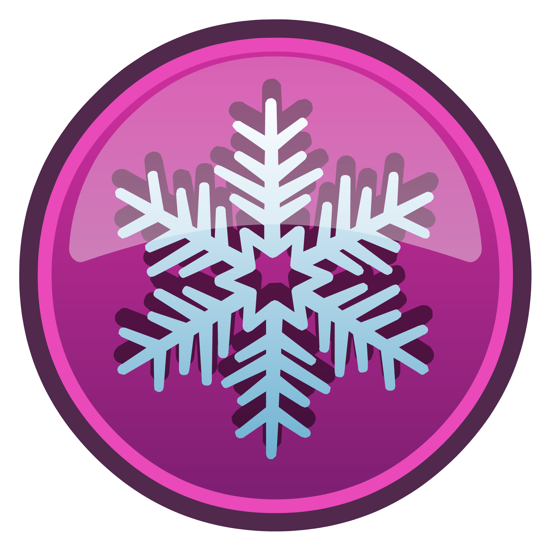 Download Frozen Party Interface Icon - Snowflake PNG Image with No ...