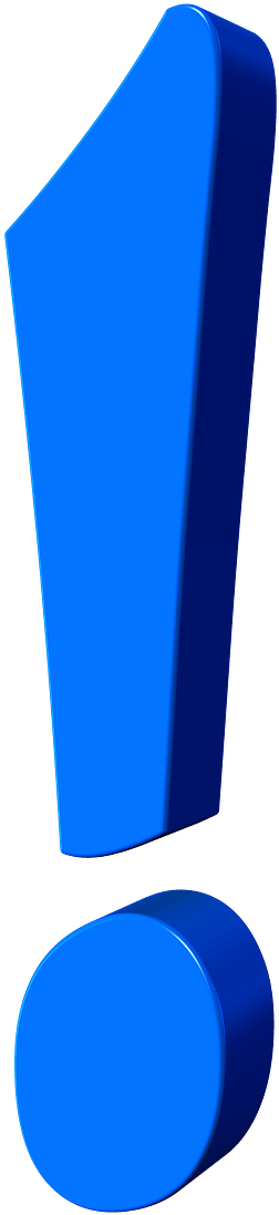 Exclamation-mark - Exclamation Point Png Blue - Free Transparent PNG ...
