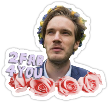 Download Fab, Redbubble, And Sticker Image - Pewdiepie Stickers ...
