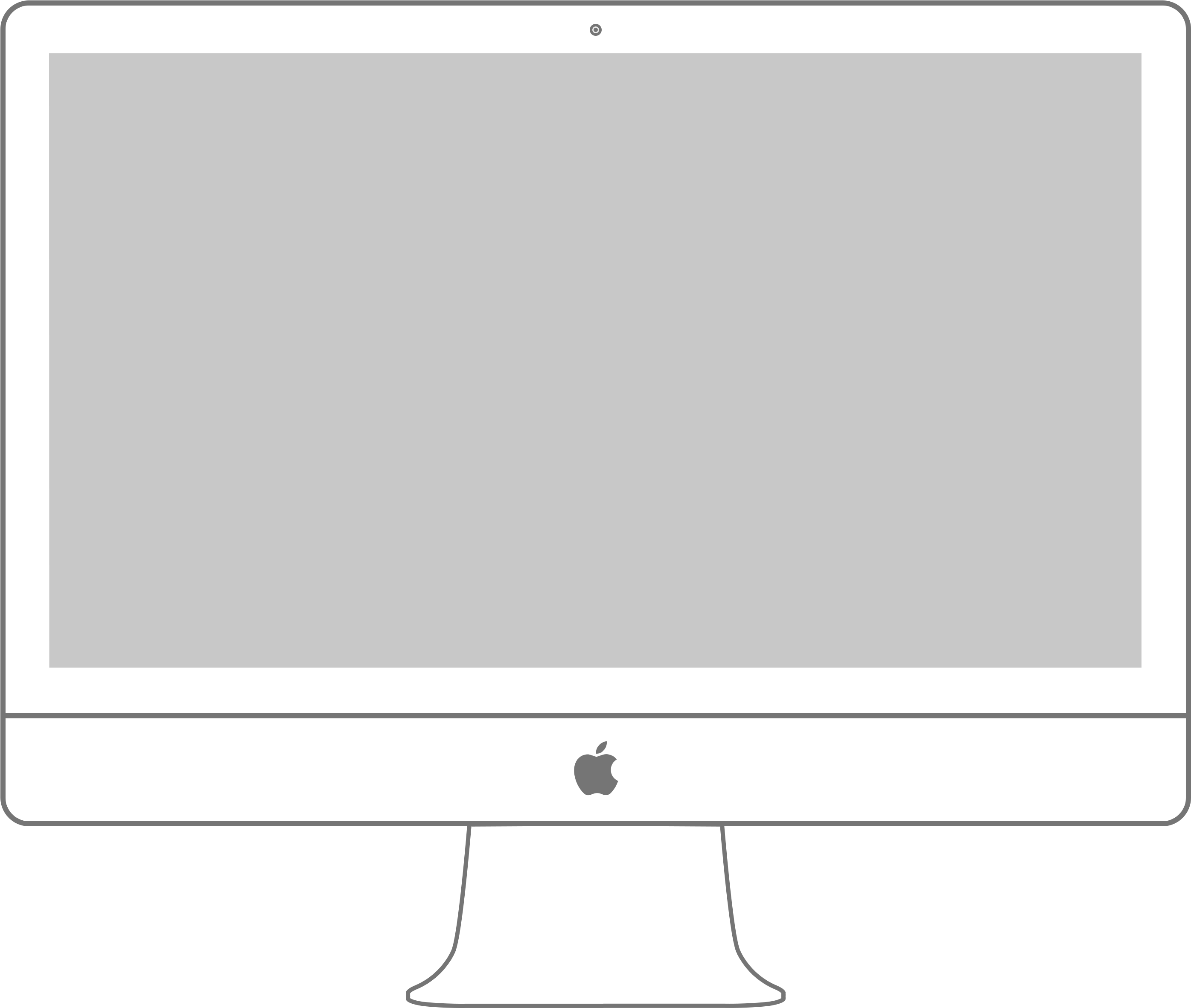 Download Apple Products Minimal Wireframe Kit Psd Graphicsfuel - Imac ...