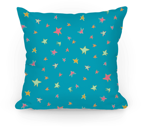 Download Radical 90s Star Pattern Pillow - Pillow PNG Image with No Background - PNGkey.com