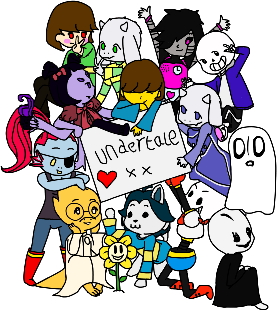 Undertale Characters By - Undertale Characters Pillow Cover Size 20x20 ...