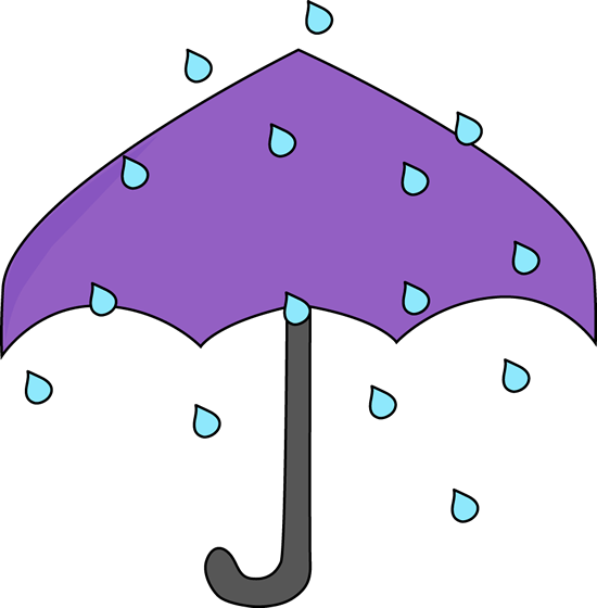 Download Purple Umbrella In The Rain Clipart - Rain Umbrella Clip Art ...