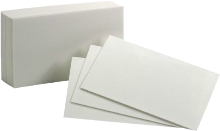 Sources - - Blank Flash Cards White - Free Transparent PNG Download ...