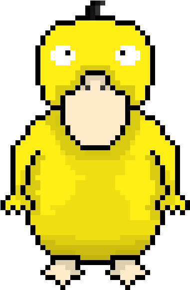 Download Psyduck - Pixel Art Circle PNG Image with No Background ...