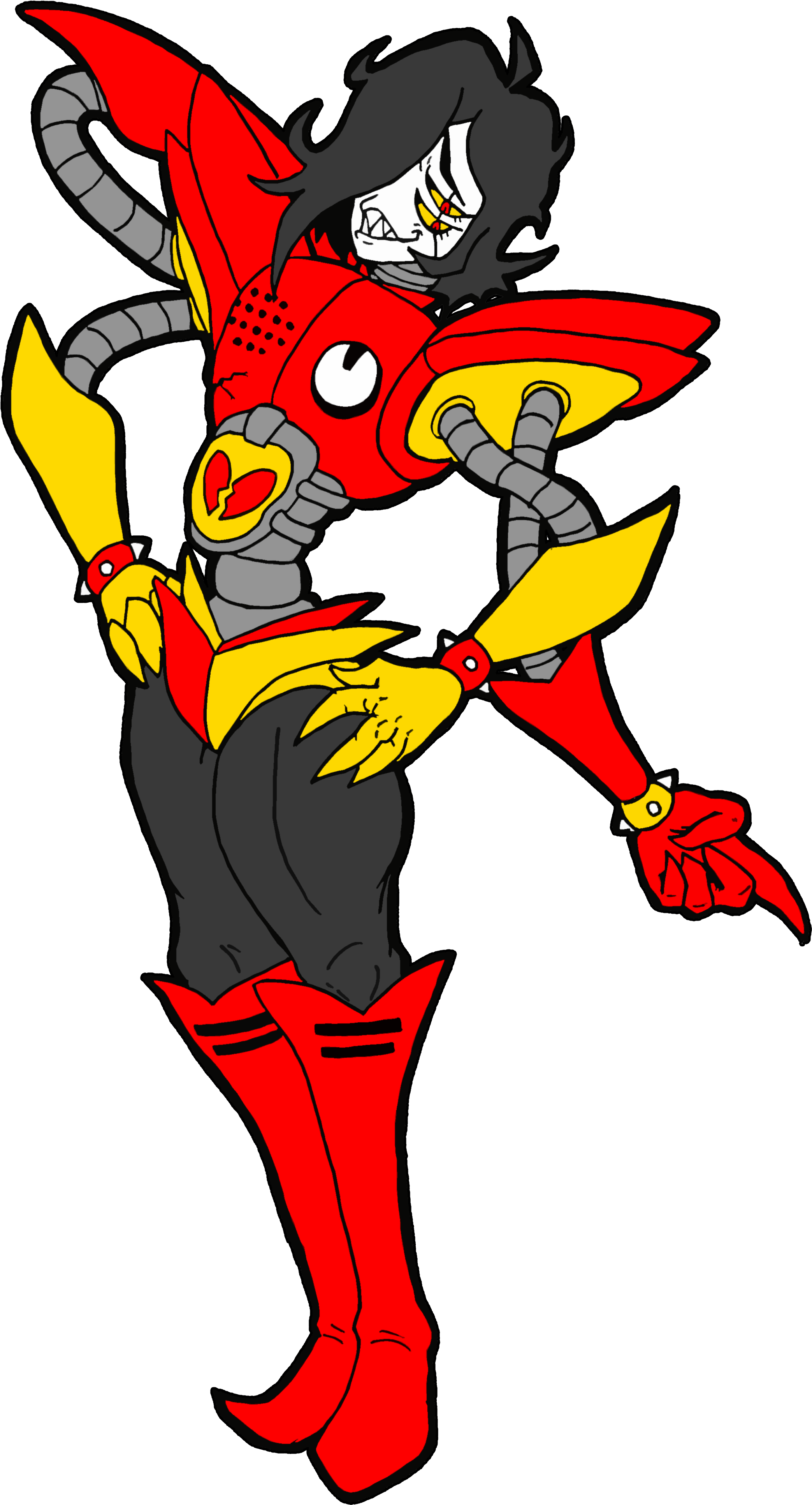 Underfell Mettaton Ex - Digital Art - Free Transparent PNG Download ...