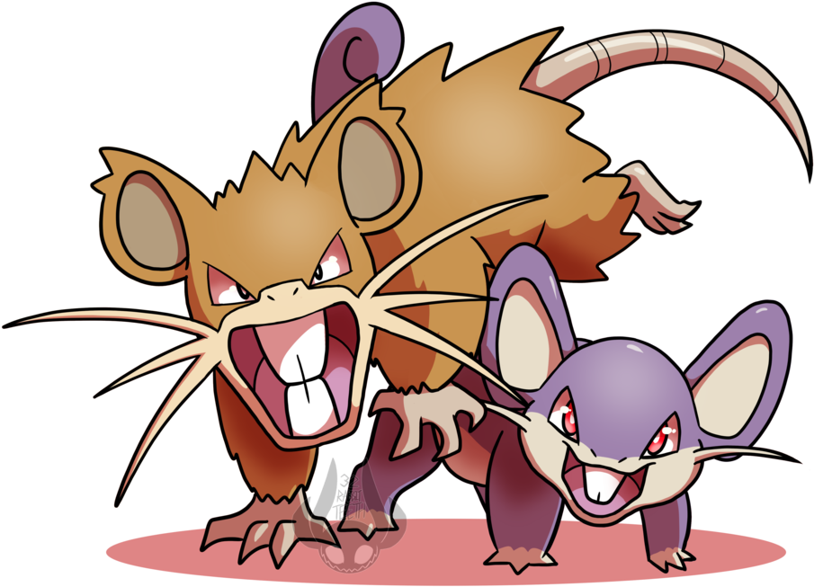 Download Rattata Line By Werewolf9595 - Cartoon PNG Image with No ...