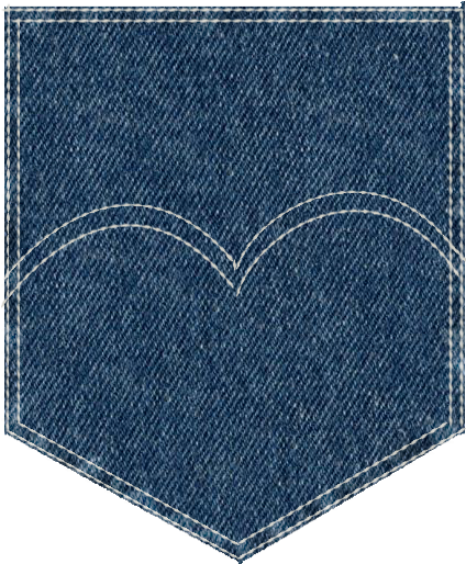 Fabric Stitches Png Library - Jeans Back Pocket Png - Free Transparent ...