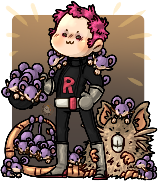 Download My Art Pokemon Team Rocket Rocket Grunt Rattata Raticate ...