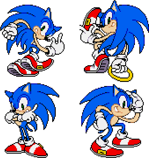 8 Oct - Sonic Sprites The One - Free Transparent PNG Download - PNGkey