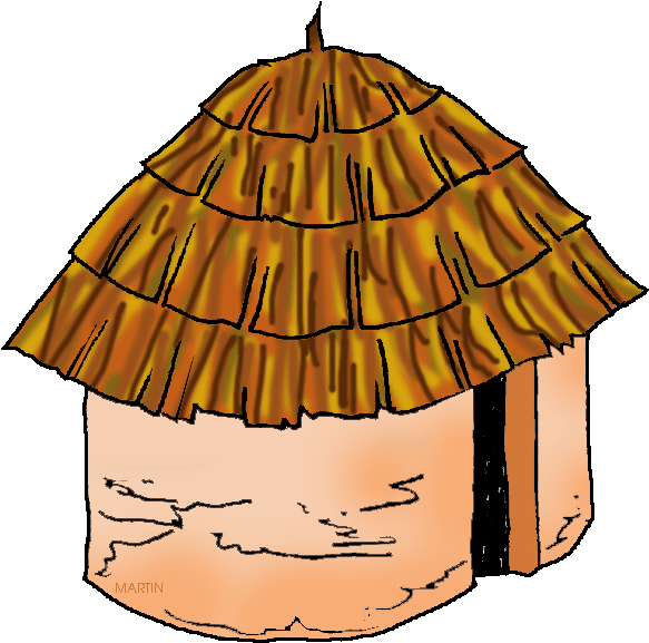 Southeast Woodland Chickasaw House - Native American Houses Clipart ...