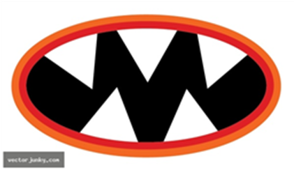 Cartoon Mouth With Vectorjunky - Mouth With Sharp Teeth - Free ...