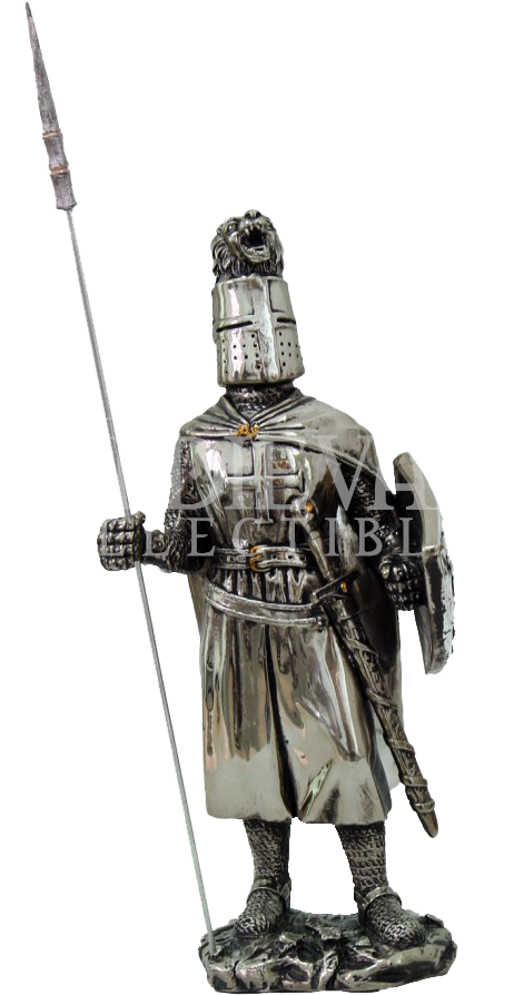 Download Noble Crusader Knight With Spear Statue - Crusader Knights PNG ...