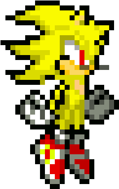 Download Sonic - Super Sonic - Super Sonic 16 Bits PNG Image with No ...