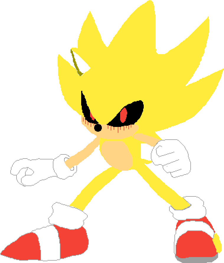 Super Sonic - Exe - Super Sonic Exe - Free Transparent PNG Download ...