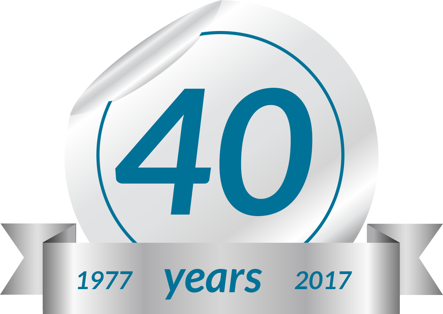 Celebrating 40 Years - Graphic Design - Free Transparent PNG Download ...