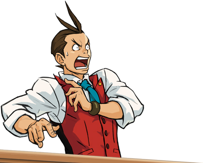 Shocked Official - Ace Attorney - Free Transparent PNG Download - PNGkey