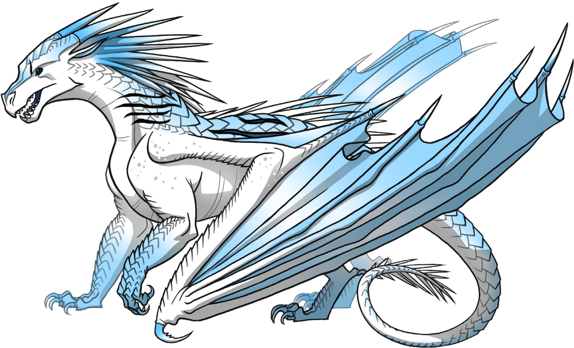 Snowstorm Official Artwork - Wings Of Fire Icewing Dragon - Free ...