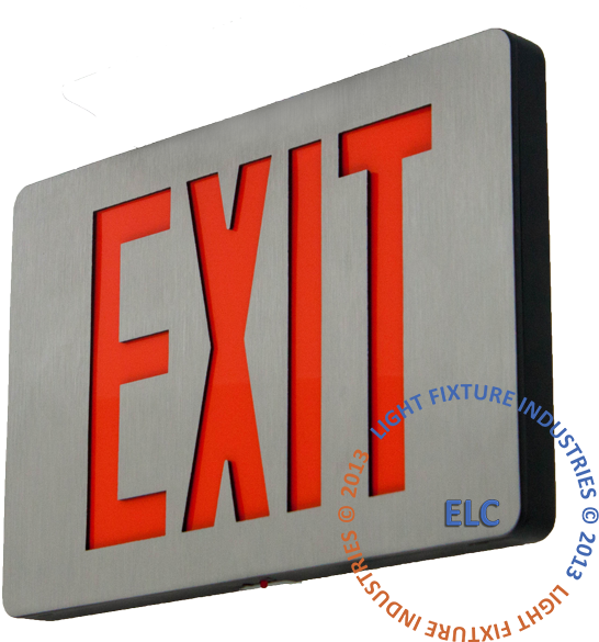 Close Exit Sign, Ultra-thin Cast Aluminum - Slim Exit Led Light - Free ...