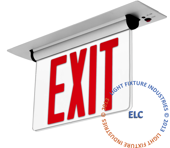 Close Edge Lit Exit Sign - Emergency Exit Lights Self Testing - Free ...