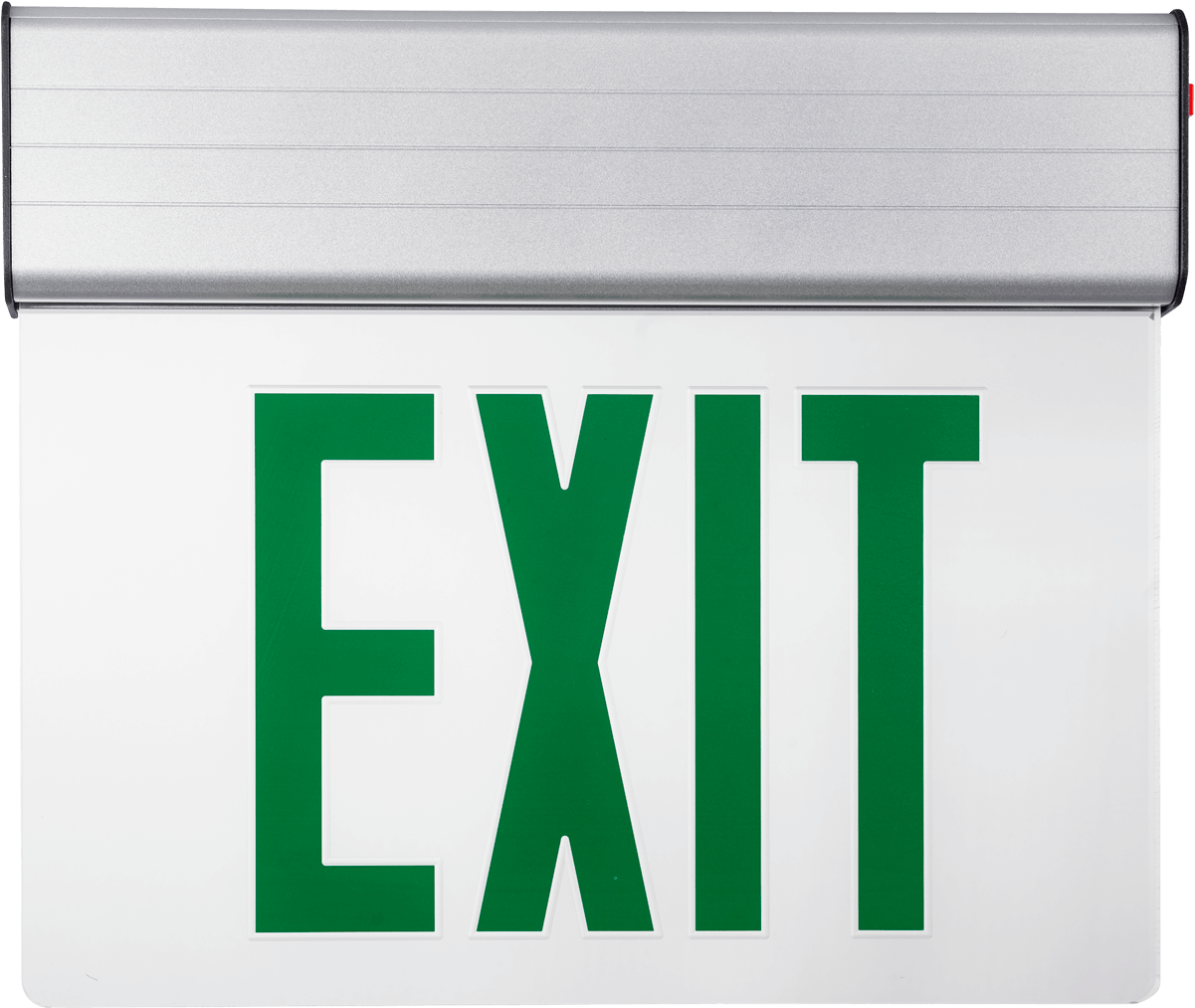 Download Luxguild Series Eeel Edge Lit Exit Sign Green Letters - Denver ...