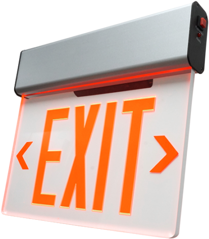 Download Exl2 Led Edge Lit Exit Sign - Lighting Valley PNG Image with ...