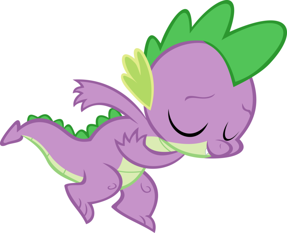 Spike The Baby Dragon - Mlp Spike Dancing Vector - Free Transparent PNG ...