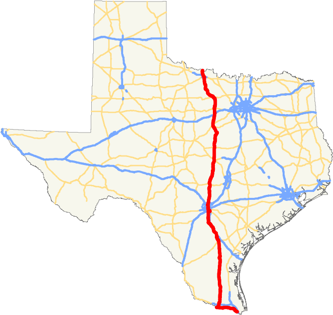 Texas Highway Map - Free Transparent PNG Download - PNGkey