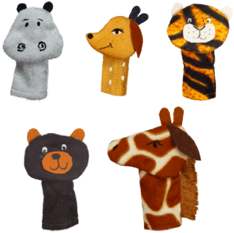 Download Wild Animals Set- 2 Finger Puppet - Finger Puppet PNG Image ...