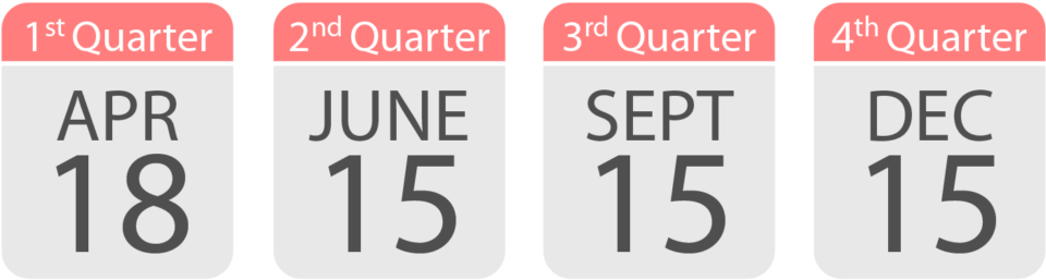 Download Quarterly Taxes Due Dates 2018 PNG Image with No Background ...
