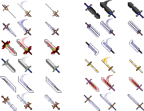 [ Img] - Rpg Maker Mv Weapon Sheets - Free Transparent PNG Download ...